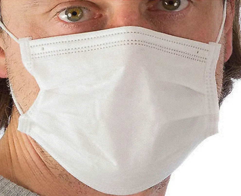 Buy 10X White. Mycology Face Mask, SURGICAL style, pleated disposable ...