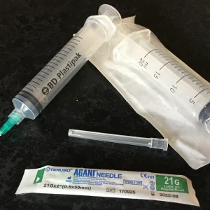 Sterile syringe and needle for mushroom cultivation - Spore Buddies