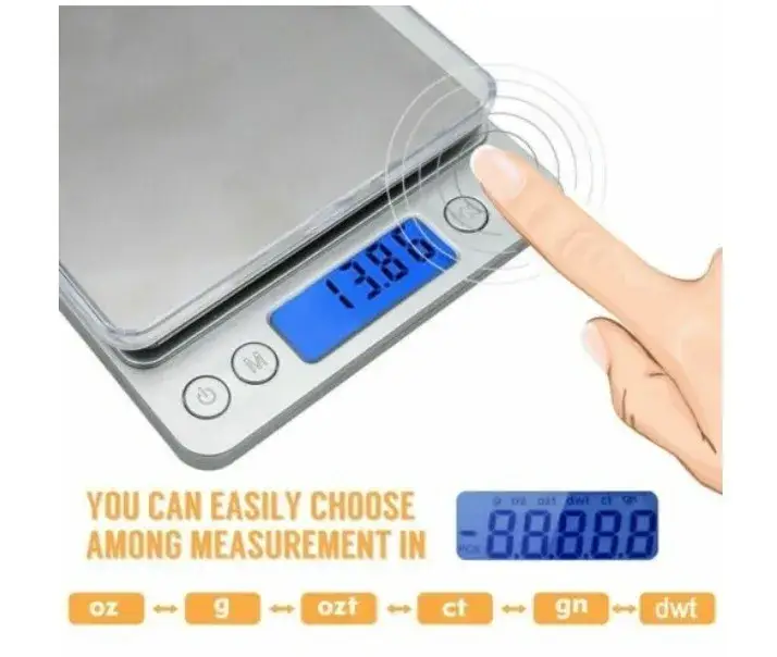 Buy Digital Scale 0.01G to 500G Grams Pocket Weighing Mini Kitchen ...