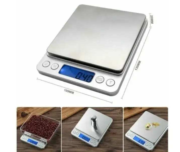 Buy Digital Scale 0.01G to 500G Grams Pocket Weighing Mini Kitchen ...